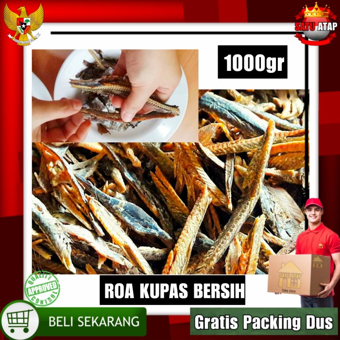 Jual Ikan Asap - Ikan Roa Asap Kupas Terlaris (Tanpa Tulang & Kepala ...