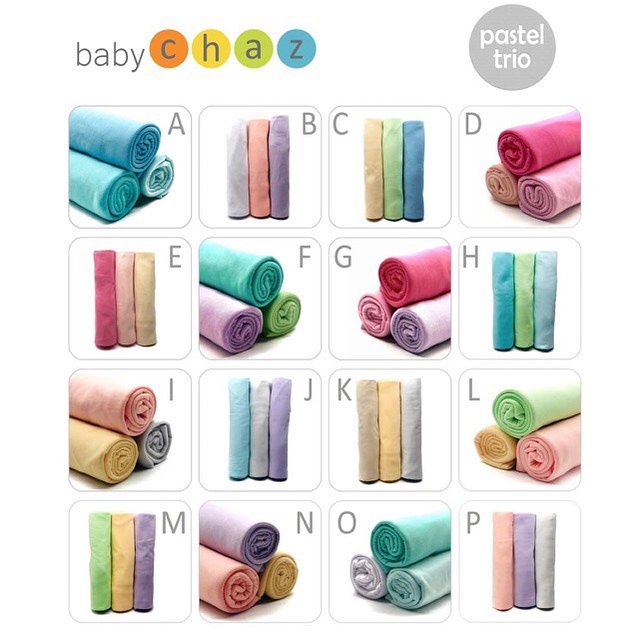 Jual Baby Chaz Bedong Bayi Pastel Trio Series Isi 3pcs | Shopee Indonesia