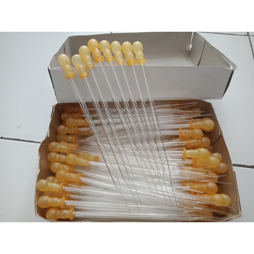 Jual PIPET KACA PANJANG 15 CM- Pipet Tetes panjang dot merah 15 cm ...