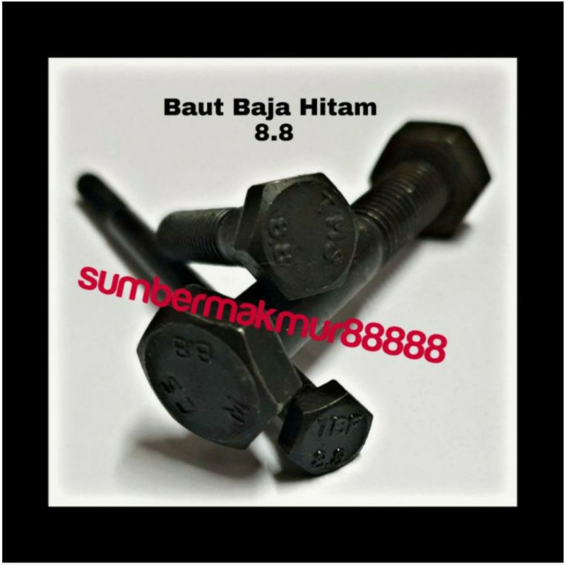 Jual Baut Mur Baja htb (grade 8.8) 14x80 mm p.1,50 | Shopee Indonesia