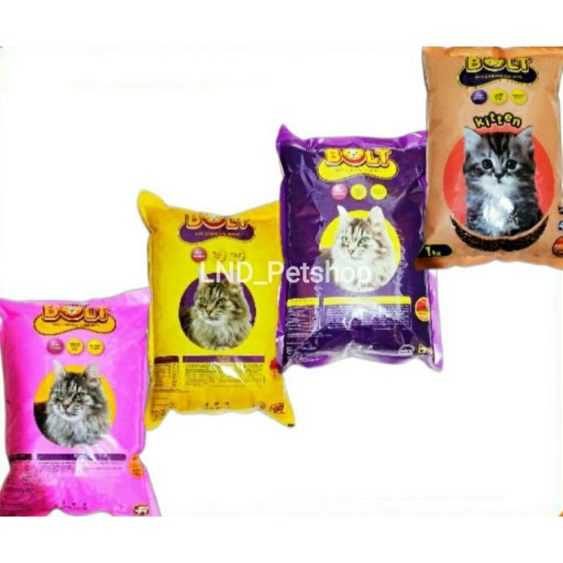 Jual Makanan kucing Bolt / Cat Food Bolt Repacking 1kg / Bolt Ikan 1Kg ...