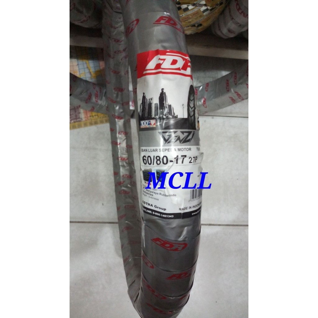 Jual BAN LUAR FDR 60/80-17 GENZI (TUBETYPE) | Shopee Indonesia