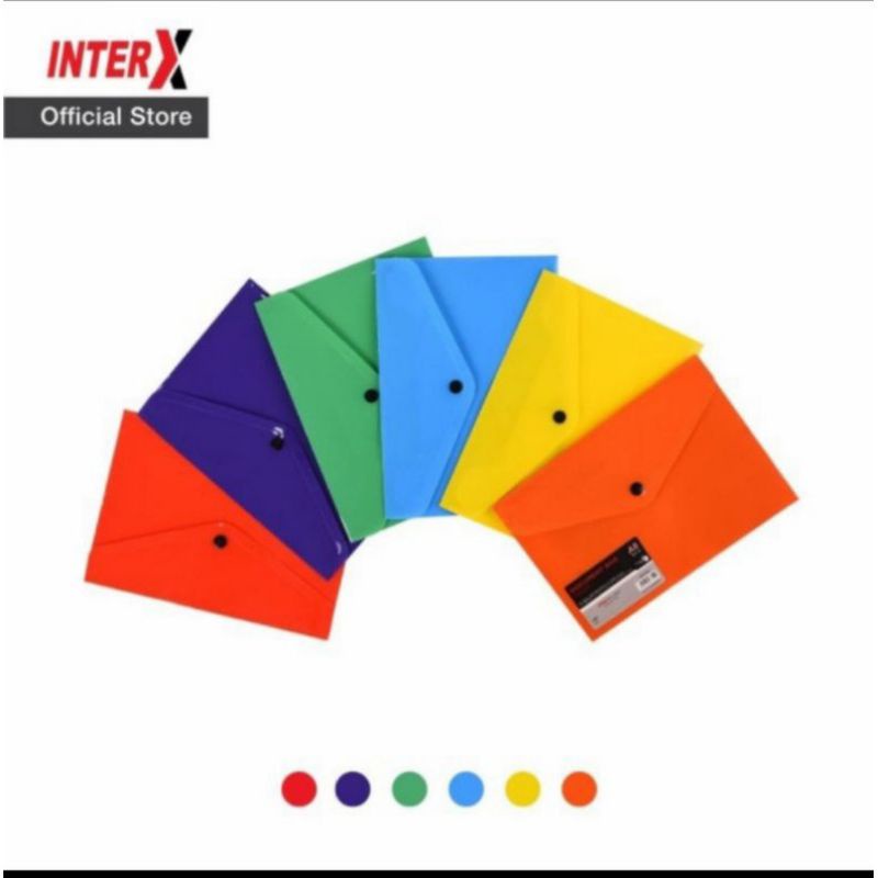 Jual Inter X map kancing A5 opaq / solid isi (12 pcs) | Shopee Indonesia