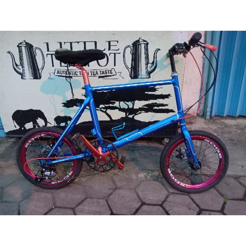 Jual Frame fork/ frame set mini velo custom uk 16 | Shopee Indonesia
