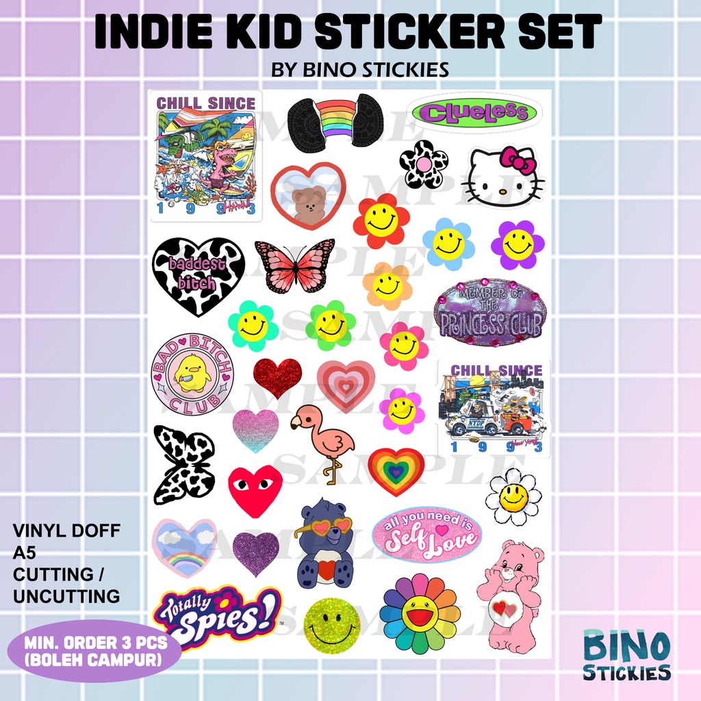 Jual Sticker thence y2k indie kidcore / Sticker Aesthetic y2k | Shopee ...