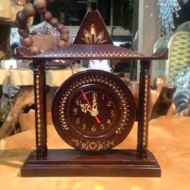 Jual Jam kayu jati jepara/model joglo | Shopee Indonesia