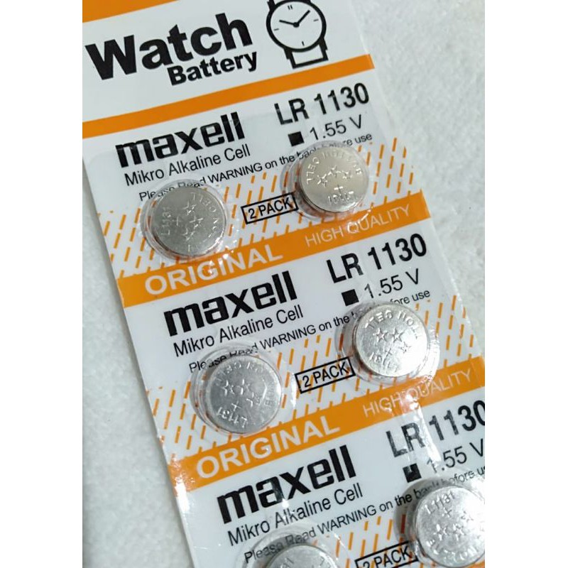 Jual BATERAI KANCING MAXELL LR 1130 ORIGINAL isi 10 pcs | Shopee Indonesia