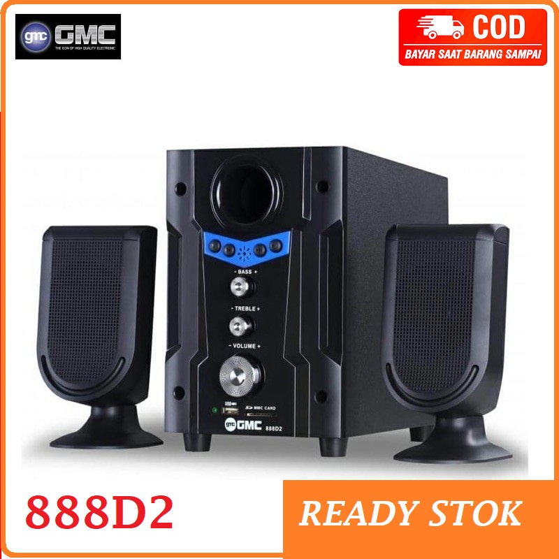 Jual Speaker Bluetooth GMC 888D2 Subwoofer Bass Speaker Multimedia ...