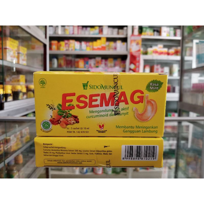Jual ESEMAG CAIR SIDOMUNCUL 1BOX ISI 5 SACHET | Obat Lambung - ED 09/ ...