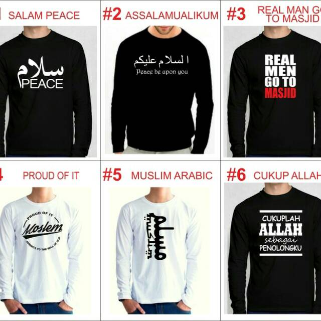Jual KAOS DISTRO DAKWAH ISLAMI LENGAN PANJANG 04 PREMIUM | Shopee Indonesia
