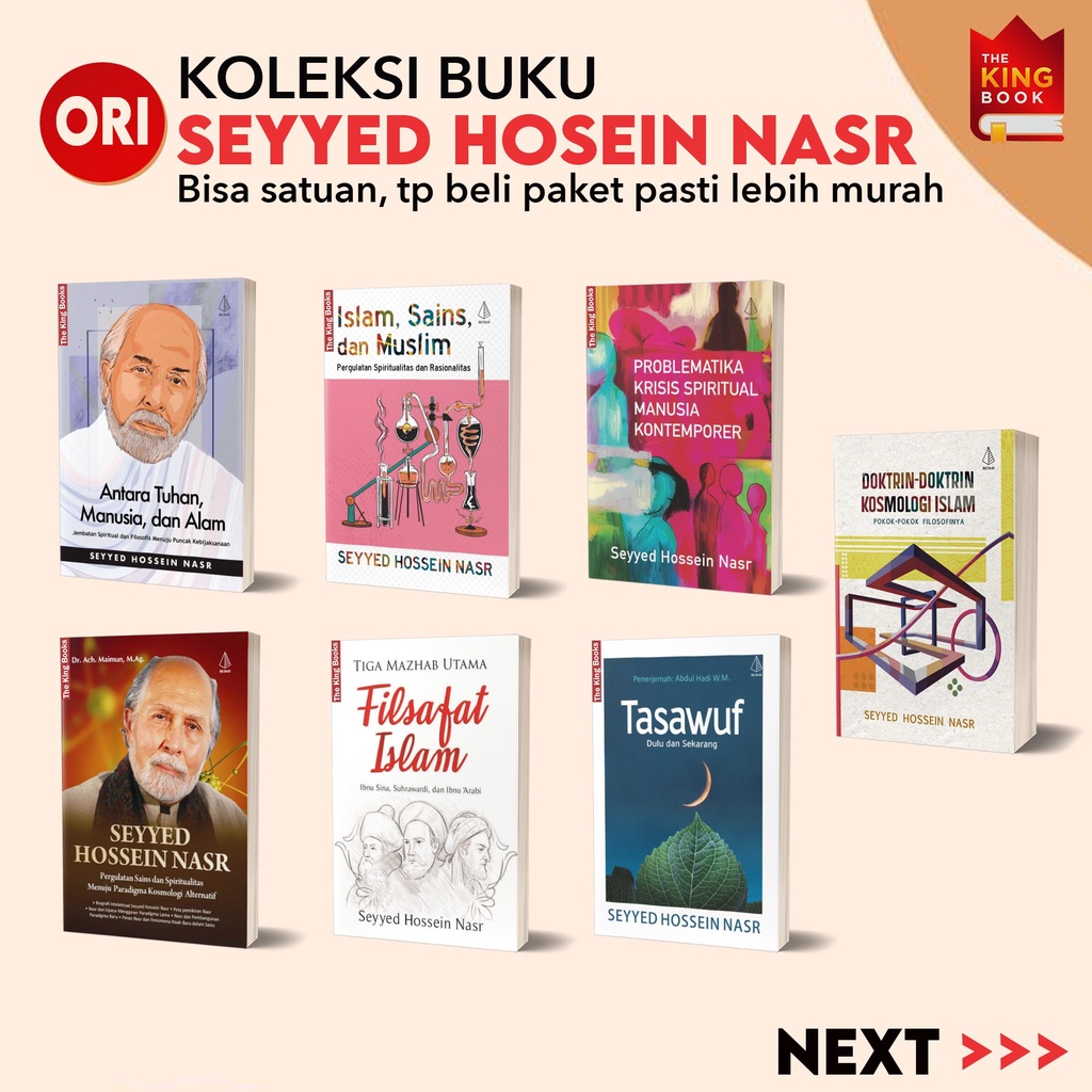 Jual KOLEKSI buku seyyed hossein nasr antara tuhan manusia dan alam ...