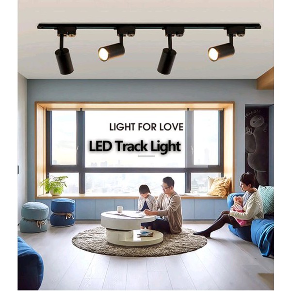 Jual Jual Lampu Rell Rel Led Cob 7W - Lampu Track Light Tracklight Spot ...