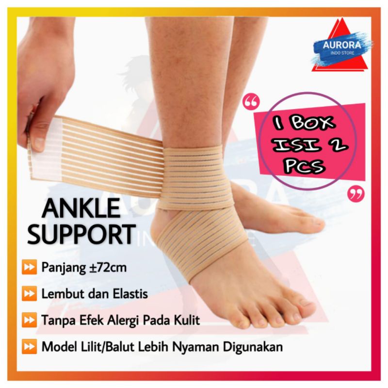 Jual Ankle Support Deker Lilit Tumit Elastis Model Balut Engkel Terapi ...