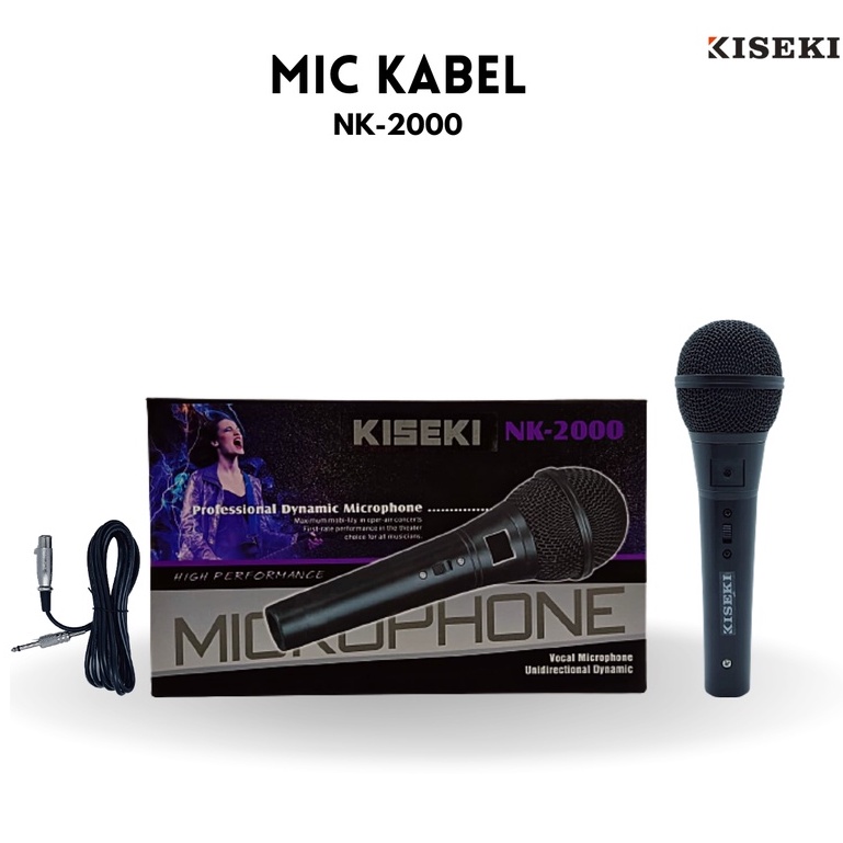 Jual Kiseki Mic Kabel Professional Dynamic Microphone NK-2000 | Shopee ...