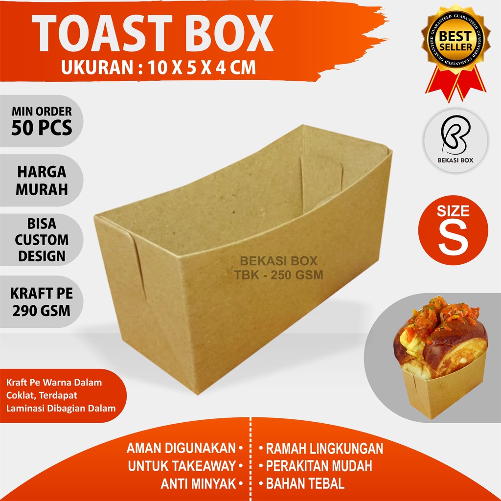 Jual TOAST BOX S - KRAFT (COKLAT) | Shopee Indonesia