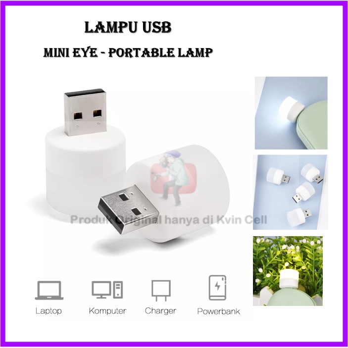 Jual Lampu USB Mini Led Terang Tidur Powerbank 1 watt Warna Stick ...