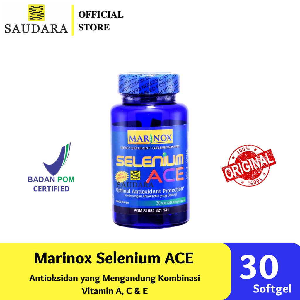 Jual Marinox Selenium Ace (30 Kapsul) | Shopee Indonesia