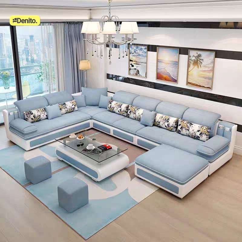 Jual Sofa Bludru Letter U Mewah Minimalis | Shopee Indonesia