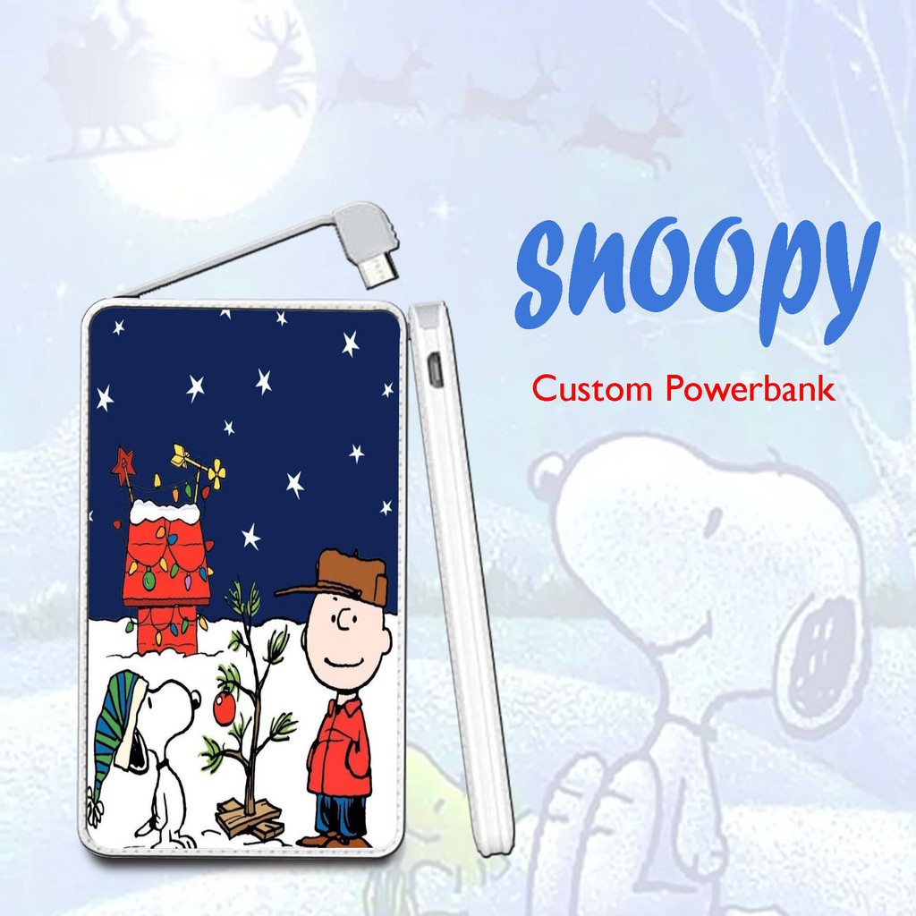 Jual Snoopy Powerbank Verger 12800Mah (1 sisi depan) | Shopee Indonesia