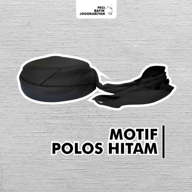 Jual PECI BATIK JOGOKARIYAN MOTIF HITAM POLOS | Shopee Indonesia