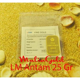 Jual Logam Mulia Antam 25 Gr Sertifikat Antam Potrait Model Lama ...
