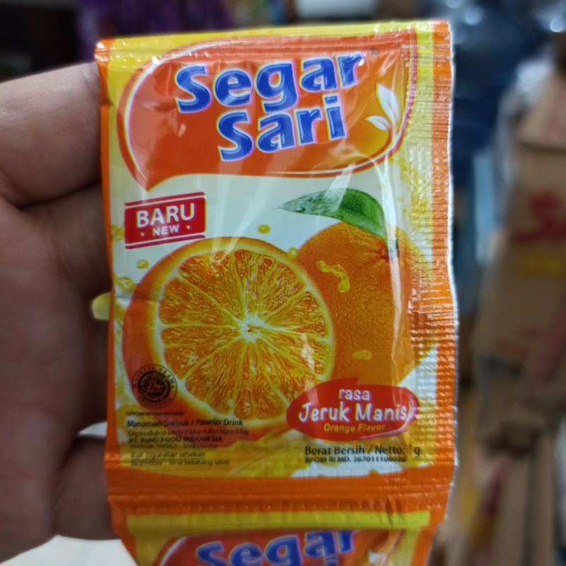 Jual Minuman Serbuk Segar Sari 7g Jeruk Manis | Shopee Indonesia