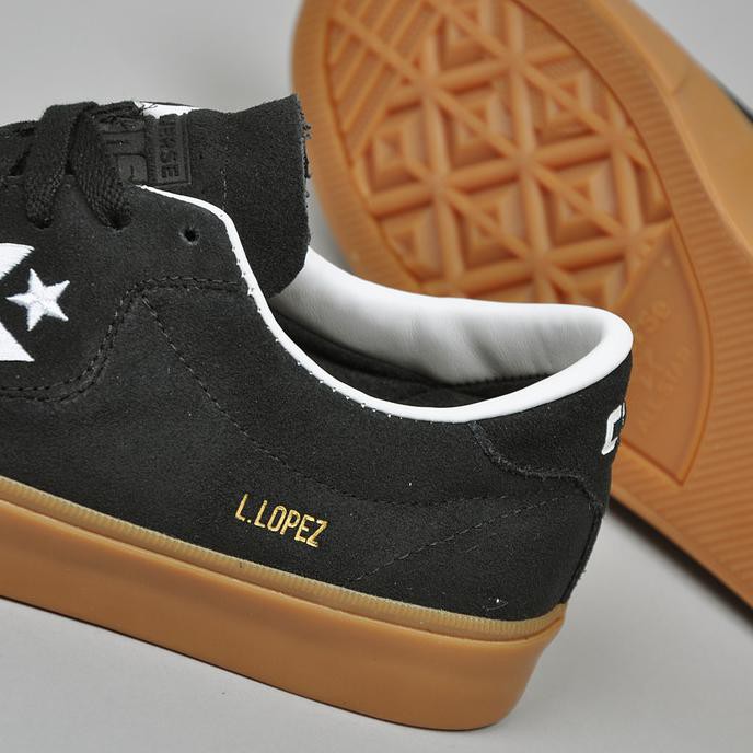 Jual NEW.. SEPATU CONVERSE LOUIE LOPEZ CONS PRO SUEDE BLACK WHITE ...