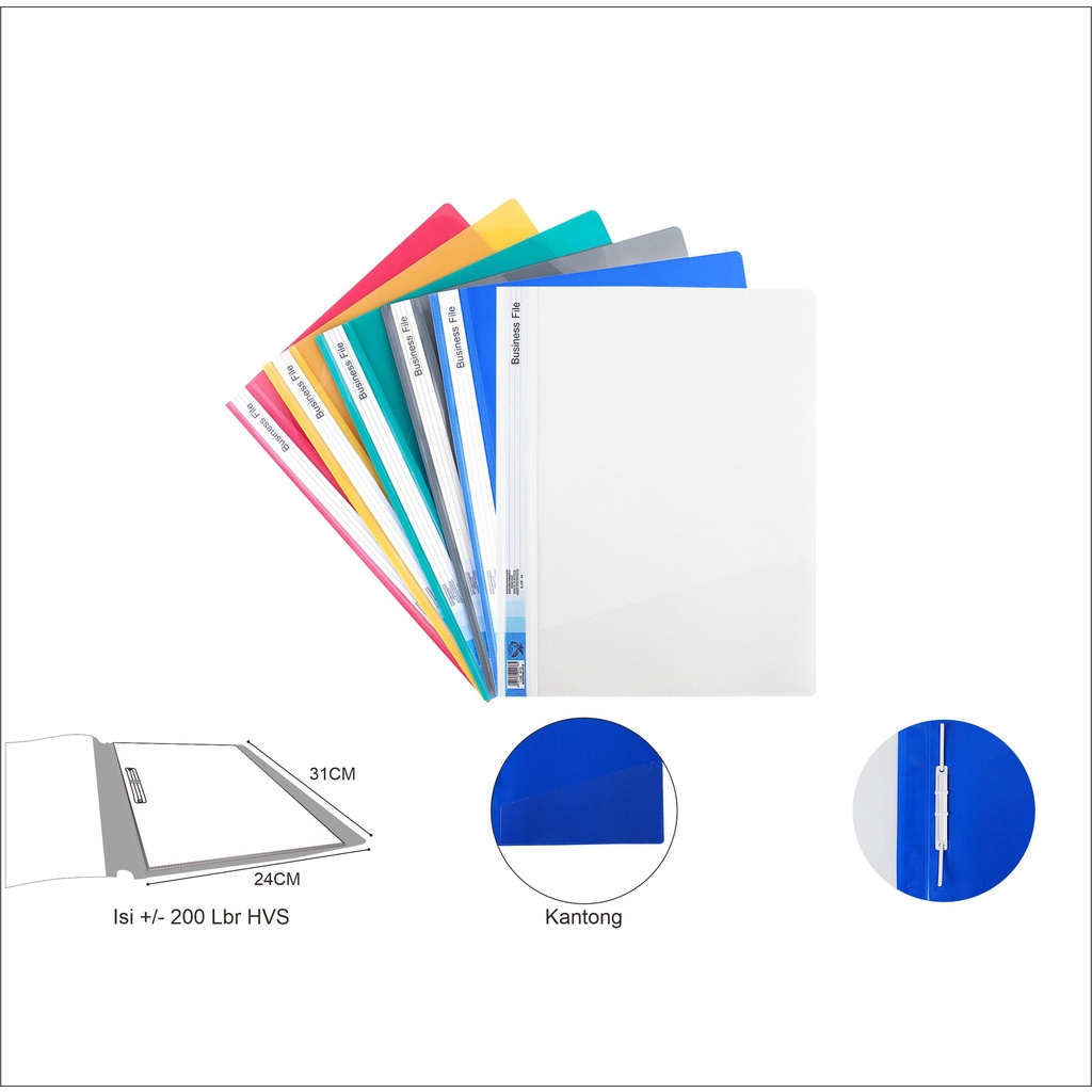 Jual Bisnis File A4 12 PCS (Lusin) / Business File / Map Snel / Map ...