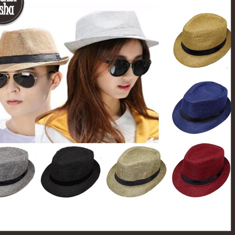 Jual Topi Fedora / Tompi / Topi Anyaman dewasa kualitas import 한국 ...