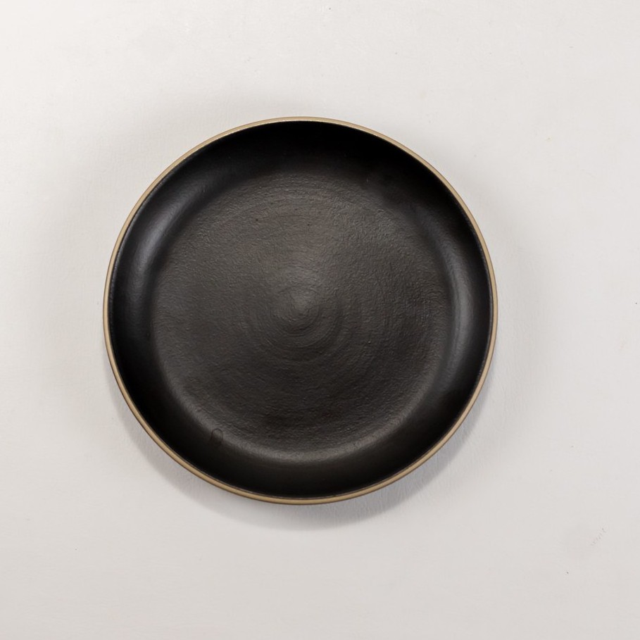 Jual Nuanza Piring Keramik Hitam/ Plate Black Doff List | Shopee Indonesia
