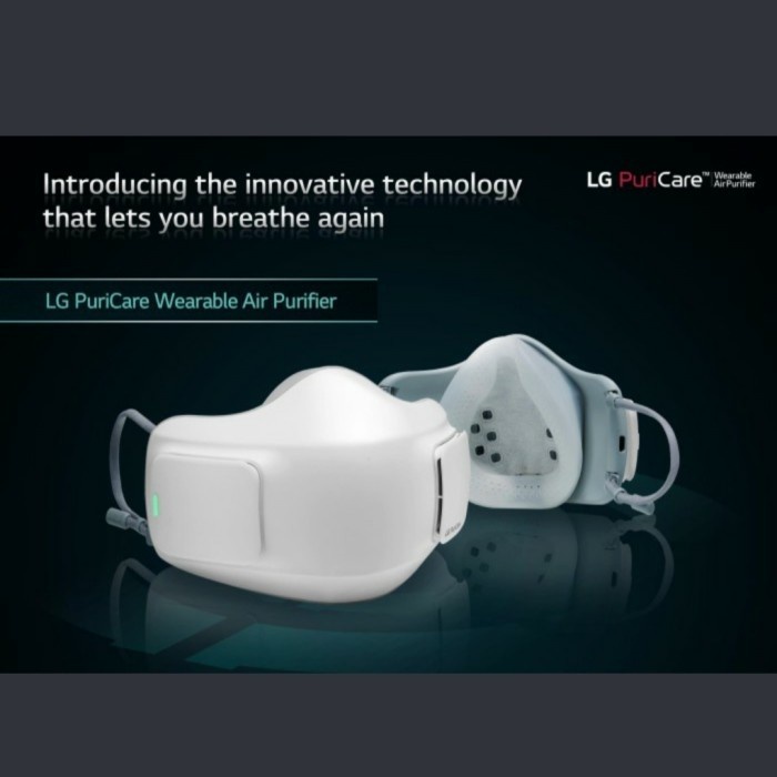 Jual LG Mask Wearable Air Puricare Masker LG Purifier HEPA Filter ...