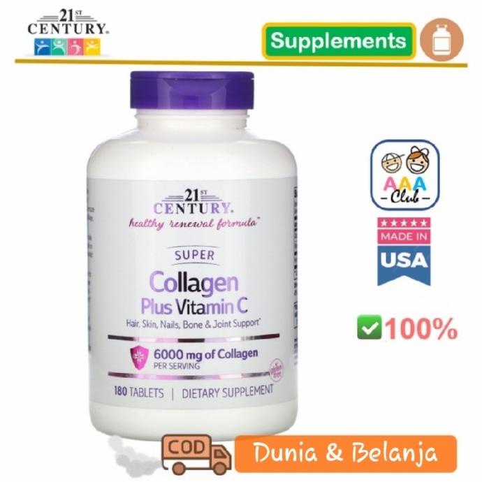Jual 21st Century Super Collagen Plus Vitamin C 1000 Mg | Shopee Indonesia