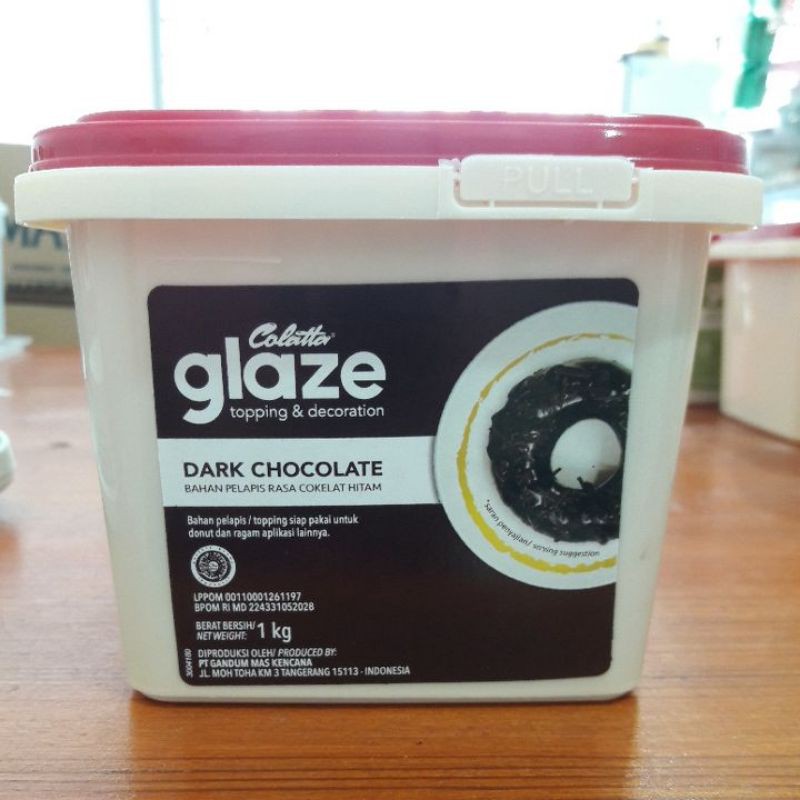 Jual Collata Glaze Dark Chocolate 1 KG | Shopee Indonesia