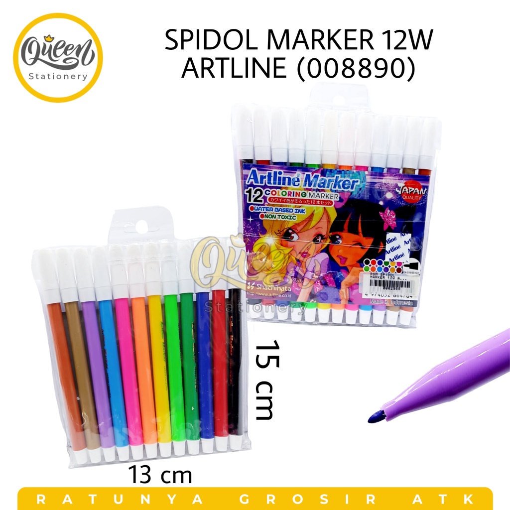 Jual 1 SET (12 WARNA) SPIDOL MARKER 12W ARTLINE / SPIDOL WARNA / SPIDOL ... Jual 1 SET (12 WARNA) SPIDOL MARKER 12W ARTLINE / SPIDOL WARNA / SPIDOL ...
