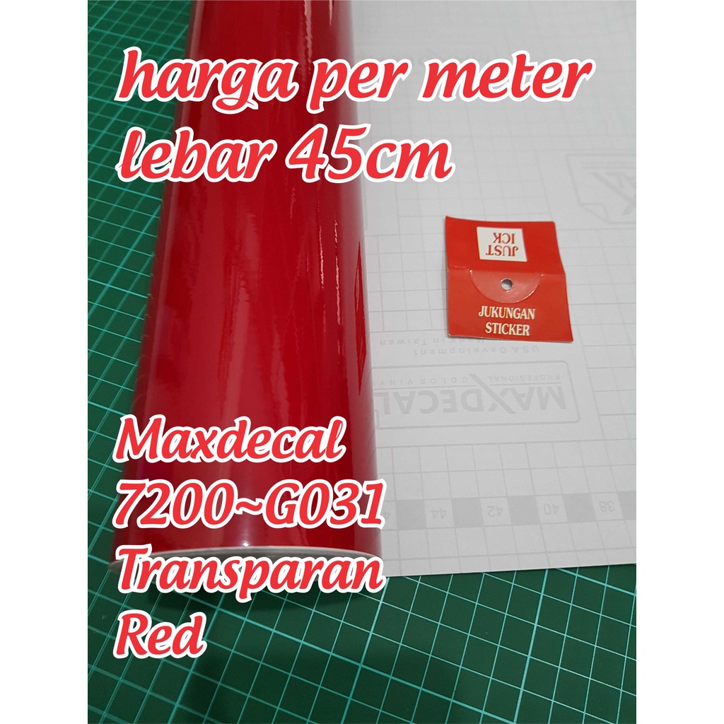 Jual Stiker Tembus Pandang Max decal Merah - Sticker Vinyl Maxdecal ...