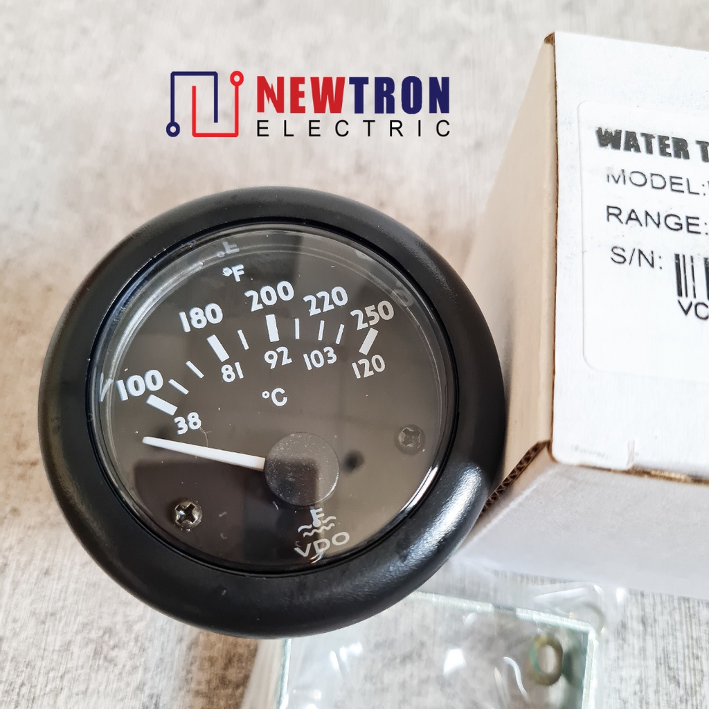 Jual Water Temperature Gauge 24V VDO WTG-24V Gauge Meter Suhu Air ...