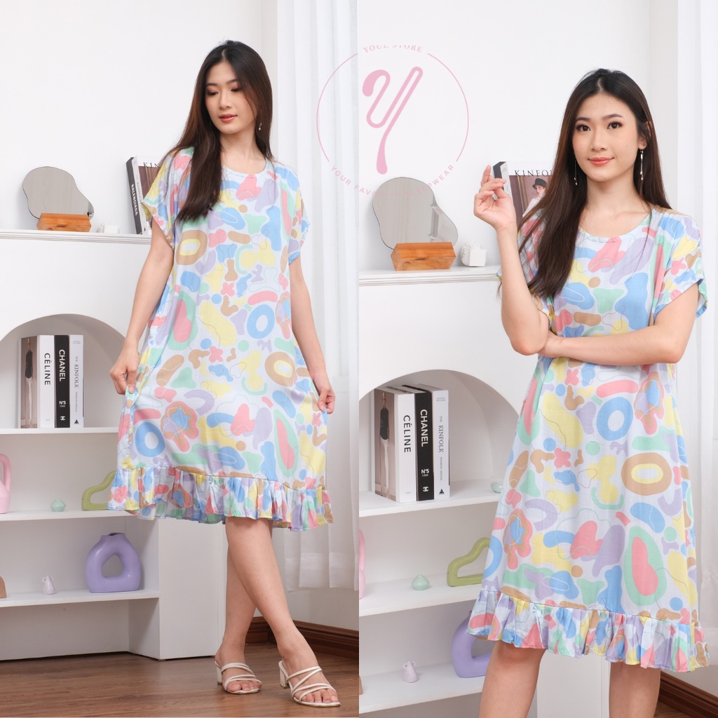 Jual DASTER RAMPEL PREMIUM- DASTER RUFFLE RAYON | Shopee Indonesia