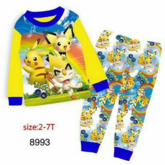 Jual Piyama Anak / Piyama Cuddle Me - Pokemon #8993 | Shopee Indonesia