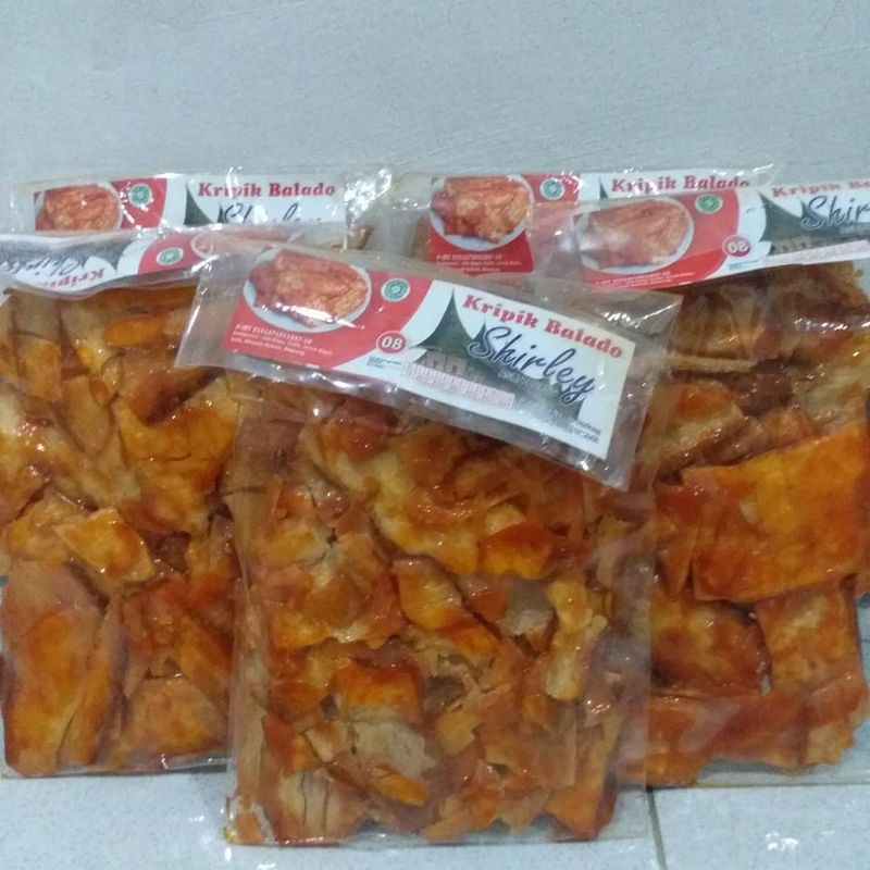 Jual Kripik Singkong Balado Padang Merk Shirley Kemasan 250 gr | Shopee ...