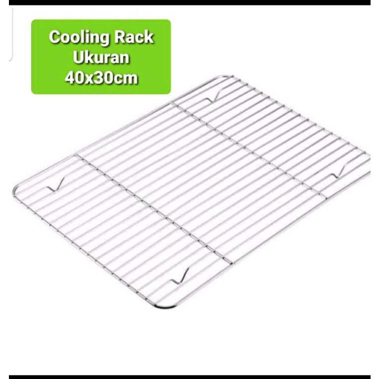 Jual Cooling Rack / Tatakan Kue Aluminium Ukuran 40x30cm / resting rack ...