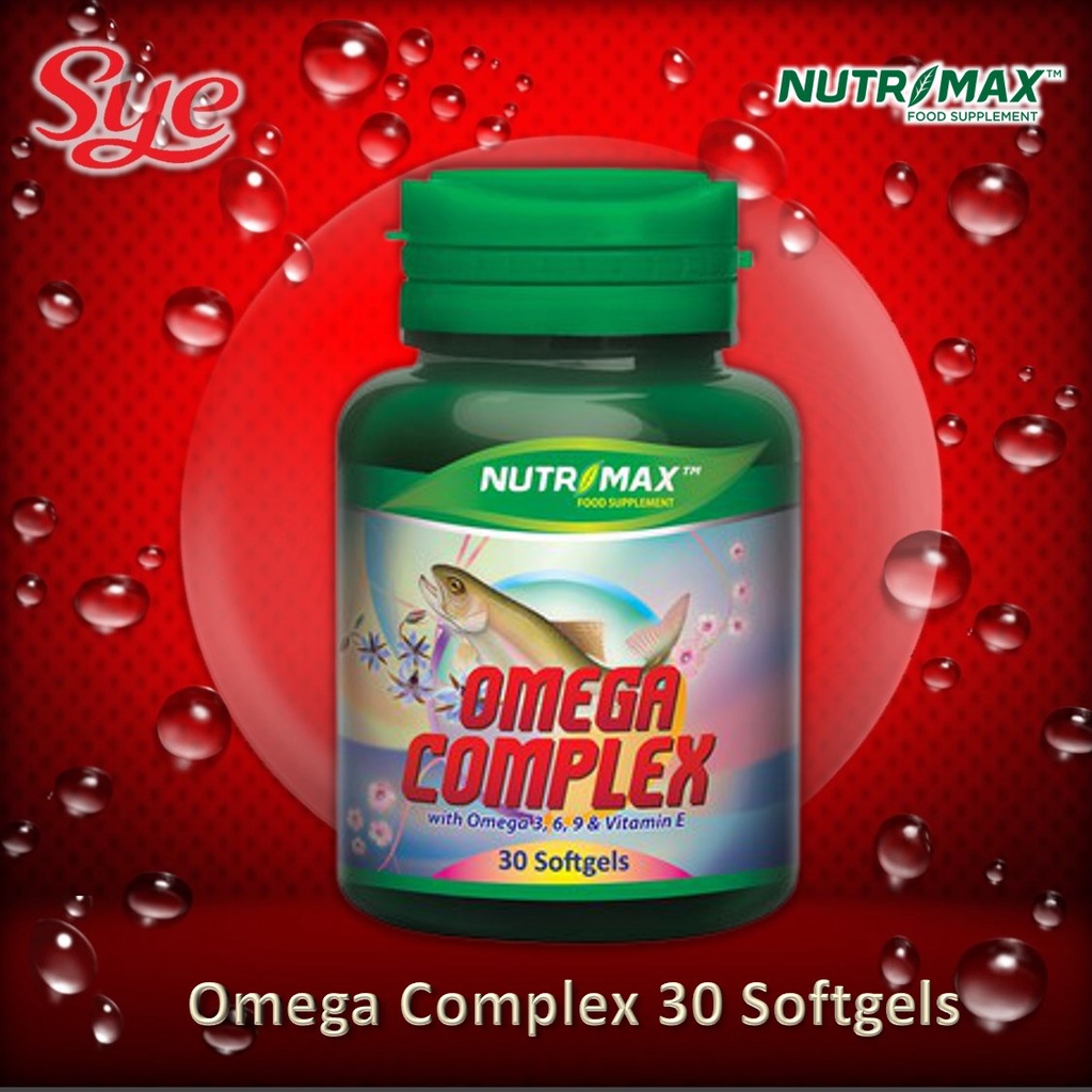 Jual Nutrimax Omega Complex With Omega 3, 6, 9 & Vitamin E 30 Tab - SYE ...