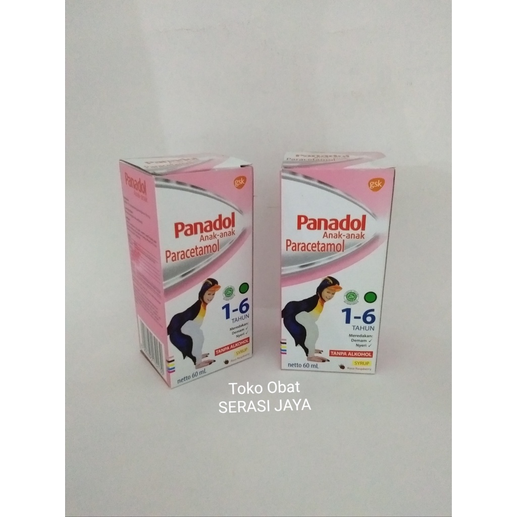 Jual Panadol Anak Paracetamol 1-6 Tahun rasa jeruk Pereda Panas Demam ...