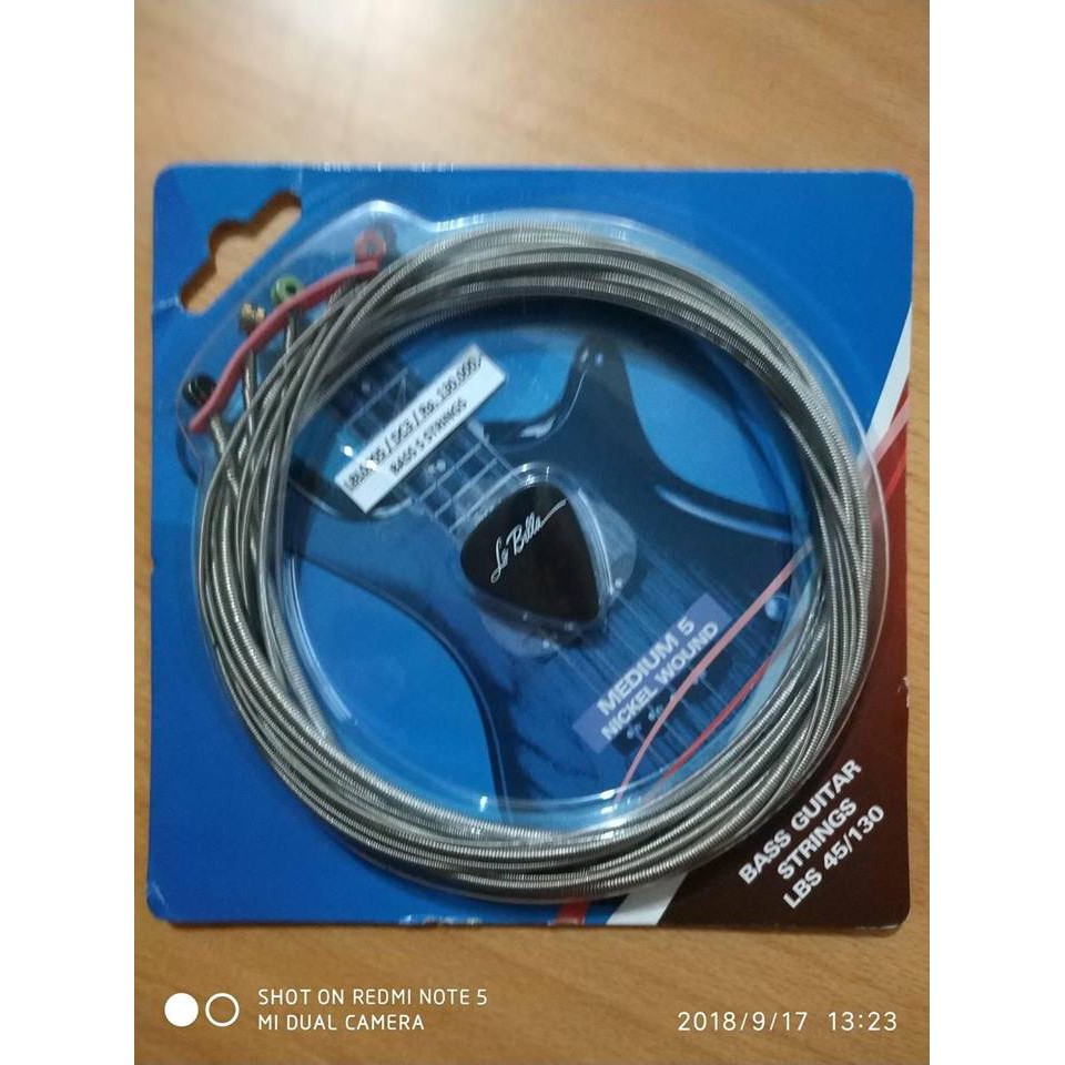 Jual Senar Gitar Bass Elektrik 5 String La Bella Medium 5 Nickel Wound ...