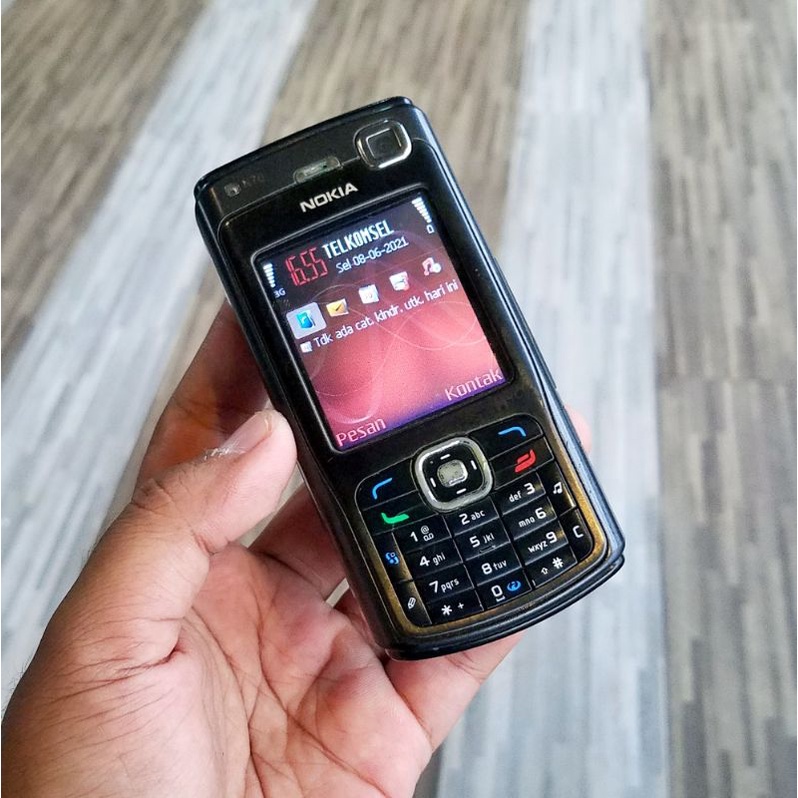 Jual Hp jadul Nokia N70 Original full Black musik editions normal hp ...