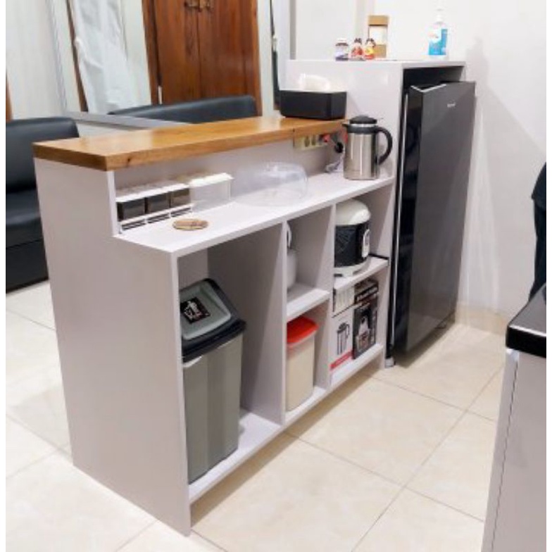 Jual kabinet meja dapur mini bar full kayu solid | Shopee Indonesia
