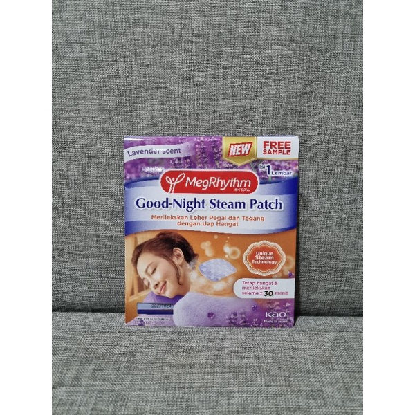 Jual MEGRHYTHM good night steam patch untuk leher pegal sample 1 lembar ...
