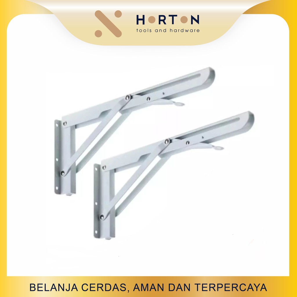 Jual Siku Rak Lipat 10 Inch / Engsel Ambalan Lipat 10" / Braket Siku ...
