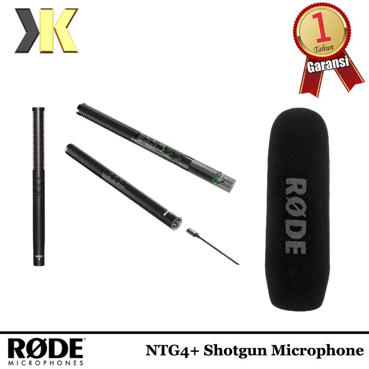 Jual Rode NTG4+ Shotgun Microphone Garansi Resmi 1 Tahun | Shopee Indonesia