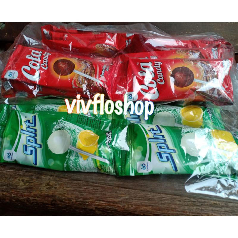 Jual Permen Loli / Lollipop Cola Candy / Split (isi 30) | Shopee Indonesia