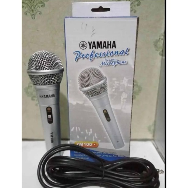 Jual mik kabel Yamaha YM 100/N100 cocok untuk vocal dll | Shopee Indonesia